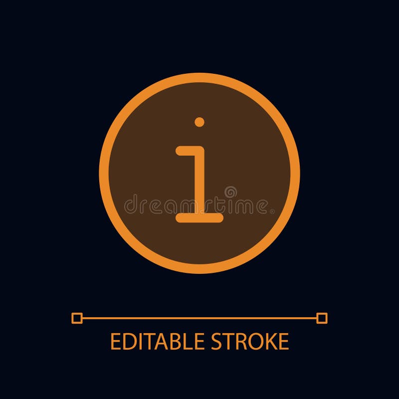 Info Pixel Perfect Glassmorphism Ui Icon for Dark Theme Stock Vector ...