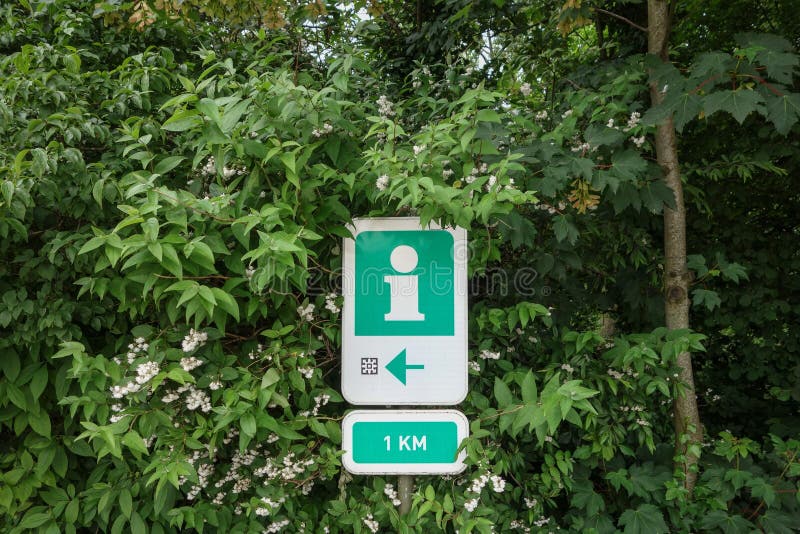 Info point sign stock image. Image of trees, point, direction - 76006079
