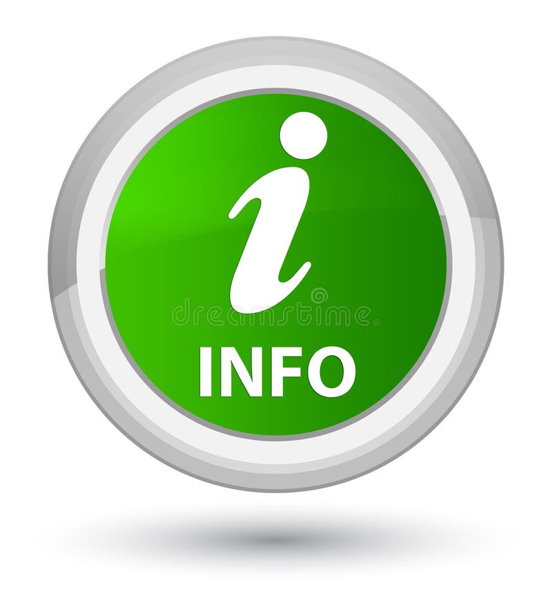 Info Prime Green Round Button Stock Illustration - Illustration of icon ...