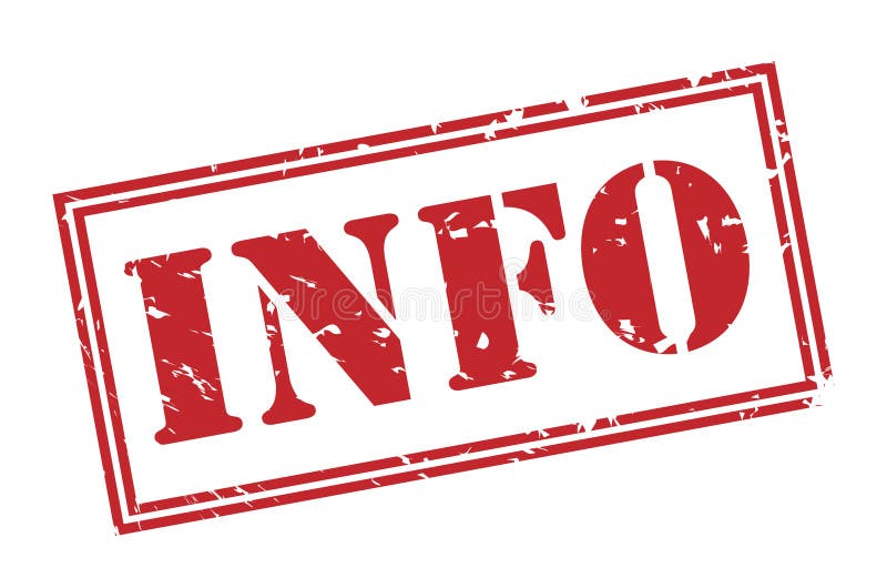 Info Rubber Stamp Isolated On White Background. Stock Vector ...