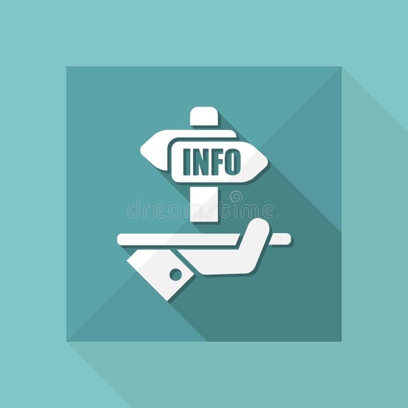 Info Services - Vector Web Icon Stock Vector - Illustration of button ...