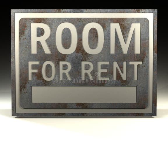 Info Sign room for rent stock illustration. Illustration of poster ...