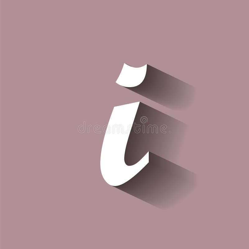 Info Sign. Vector Illustration with Shadow Stock Vector - Illustration ...