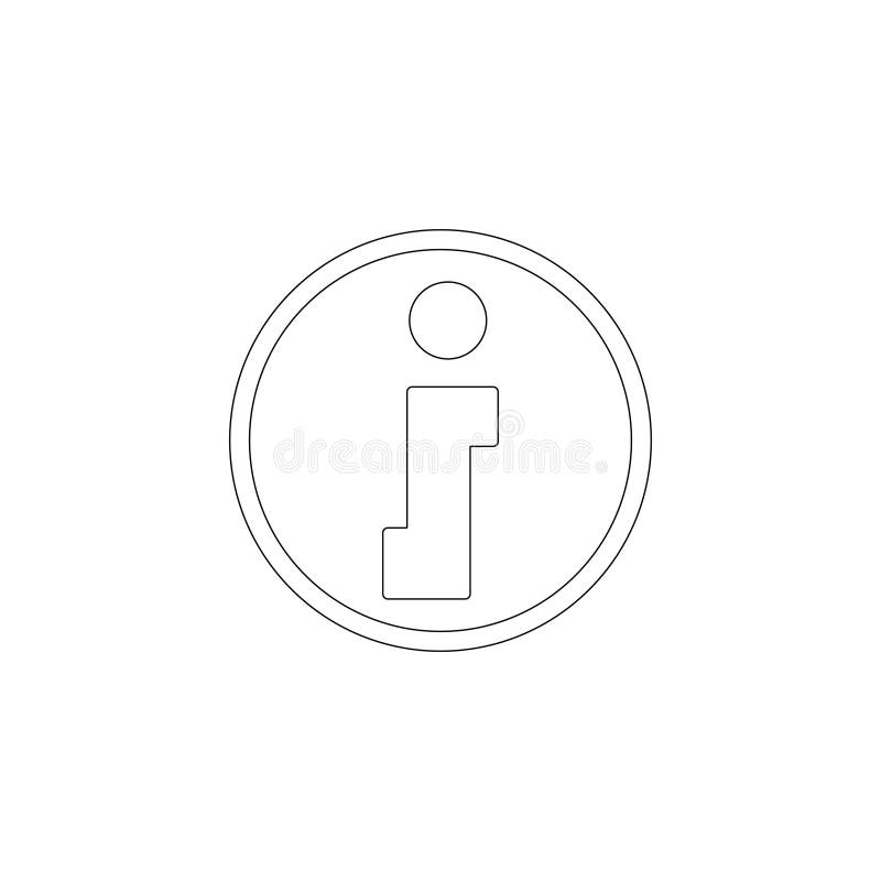 Info. flat vector icon stock vector. Illustration of mark - 149666979