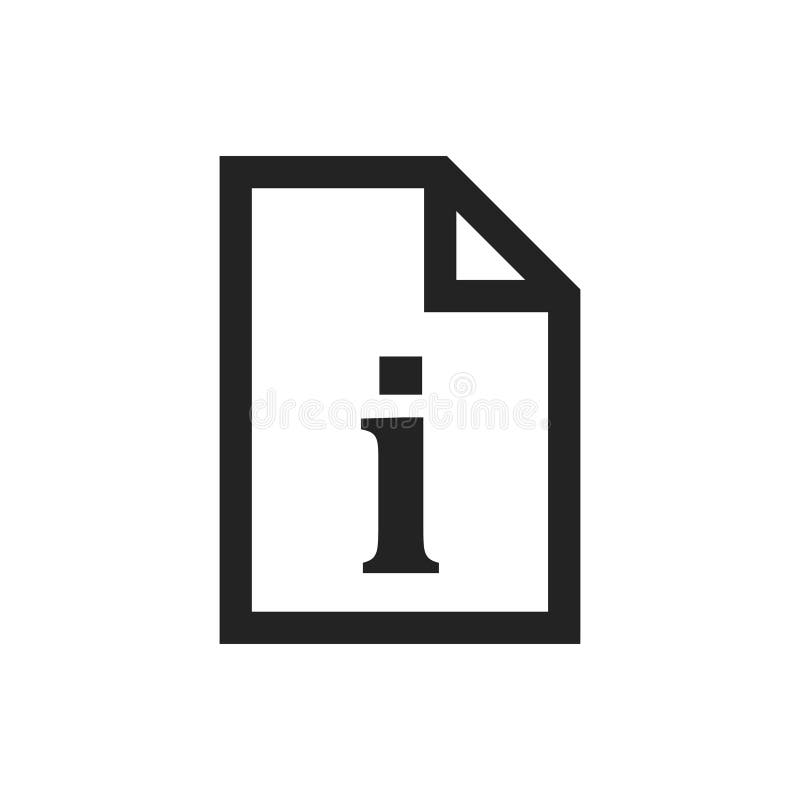 Info Symbol. Inform Web Sign. Ui Information Icon Stock Vector ...