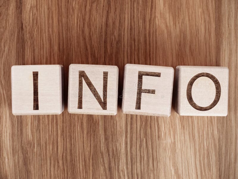 Word INFO on Wooden Blocks As Faq Concept Stock Image - Image of board ...