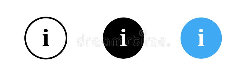 Info Vector Symbol Pictogram Information Help Sign Icon. Info Flat Line ...