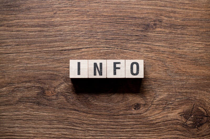 Info - Word Concept on Building Blocks, Text Stock Photo - Image of ...