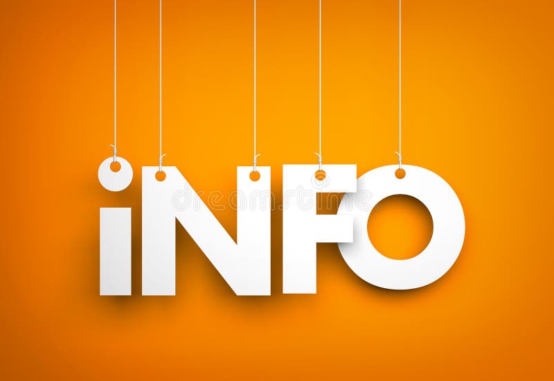 The Word Info Letter On Steel Dices.3D Illustration. Stock Illustration ...