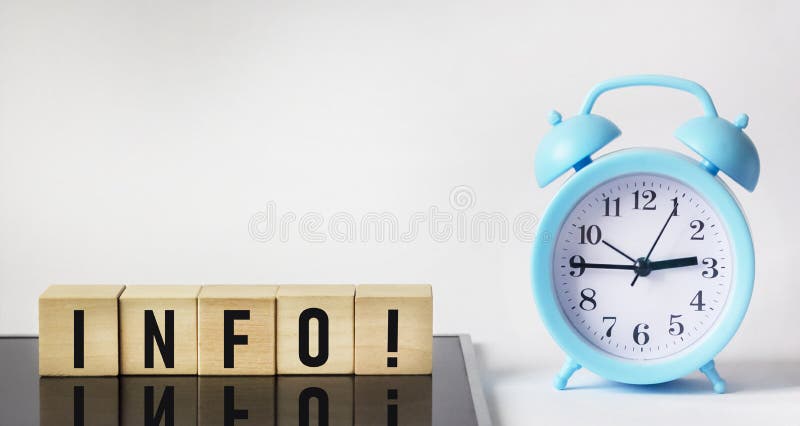 Info - Word from Wooden Blocks with Letters, Business Concept Stock ...