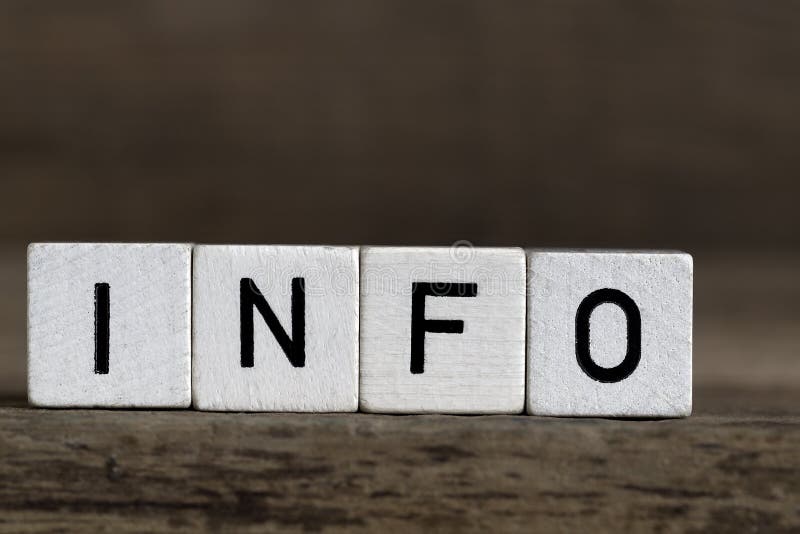 Info Written in Multicolored Plastic Kids Letters Stock Photo - Image ...