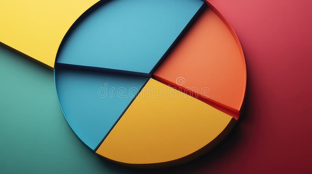 Infoanalytics Layering Pie Chart Stock Illustration - Illustration of ...