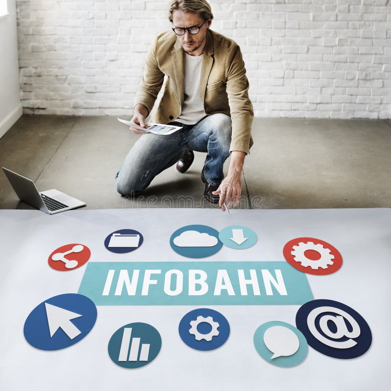 Infobahn Technology Network Online Concept Stock Photo - Image of ...