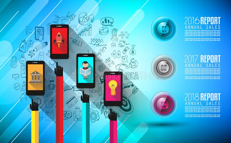 Infograph Template with Multiple Choices and a Lot of Infographic ...