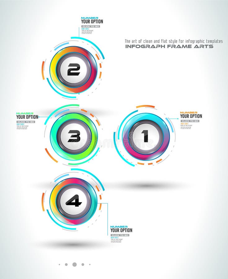 Infograph Template with Multiple Choices and a Lot of Infographic ...