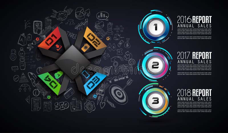 Infograph Template with Multiple Choices and a Lot of Infographic ...