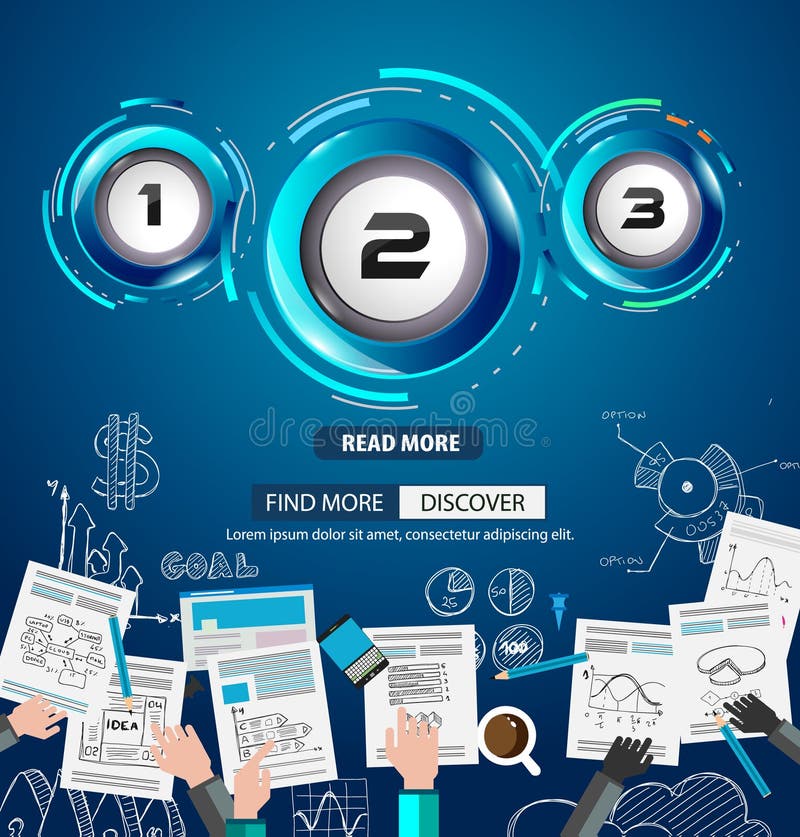 Infograph Template with Multiple Choices and a Lot of Infographic ...