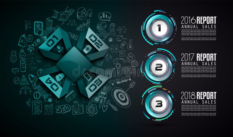 Infograph Template with Multiple Choices and a Lot of Infographic ...