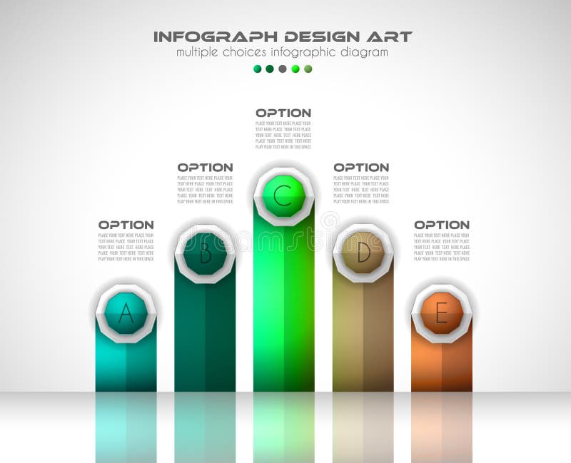 Infograph Template with Multiple Choices and a Lot of Infographic ...