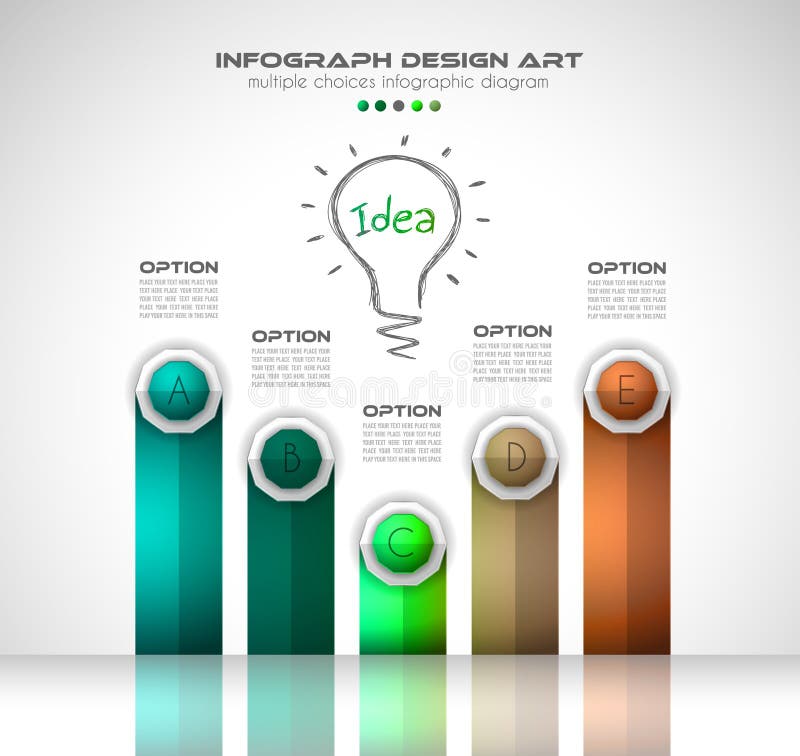 Infograph Template with Multiple Choices and a Lot of Infographic ...