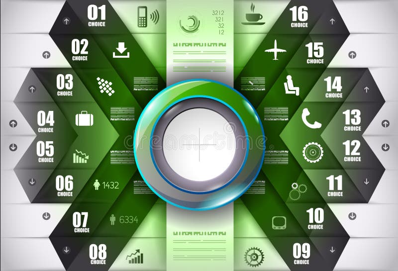 Infograph Template with Multiple Choices and a Lot of Infographic ...