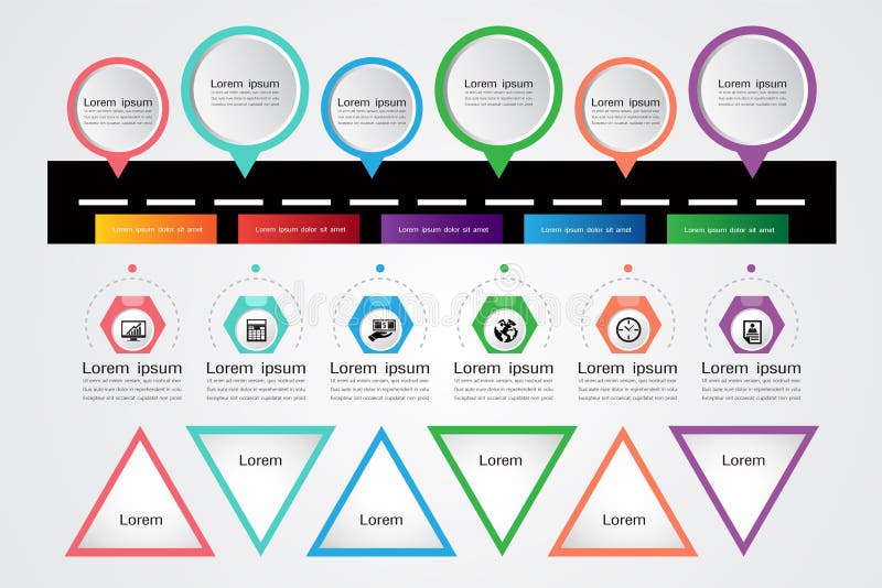 Business Timeline , Organization ,road Map Infographic Stock Vector ...