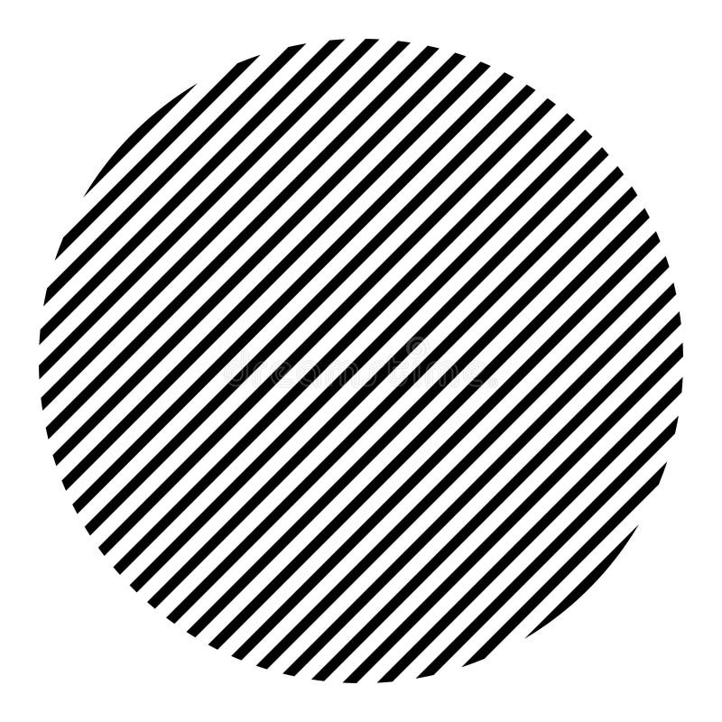 Stripes Circle Pattern, Abstract Art of Artists, Stock Vector ...