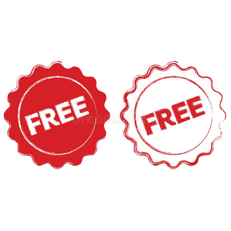 Free Sign of Product, Free Symbol of Goods Stock Vector - Illustration ...