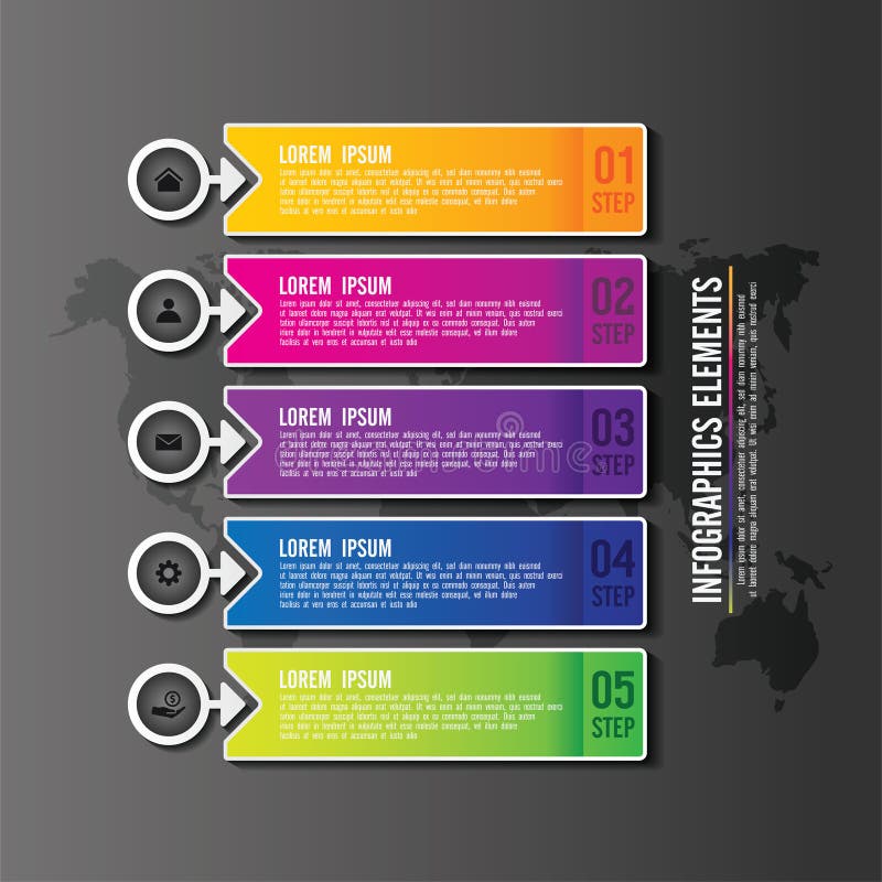 Gradient Infographic Business Abstract Background Elements Template ...