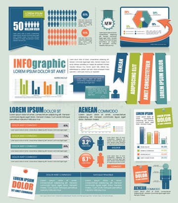 Infographic stock vector. Illustration of button, graph - 26940856