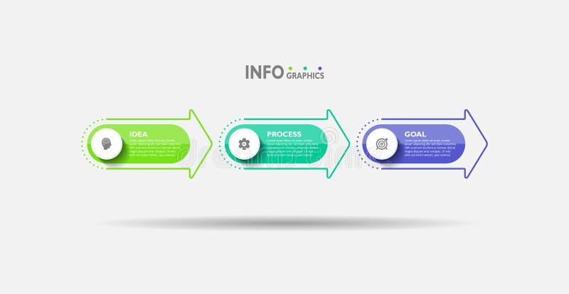 Process Arrow Business Infographic Design Template Stock Vector ...