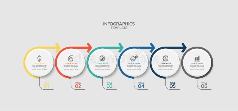 Circular Timeline Steps Infographics Template Stock Vector ...