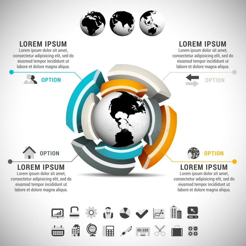 Infographic ilustración del vector. Ilustración de colorido - 43546699