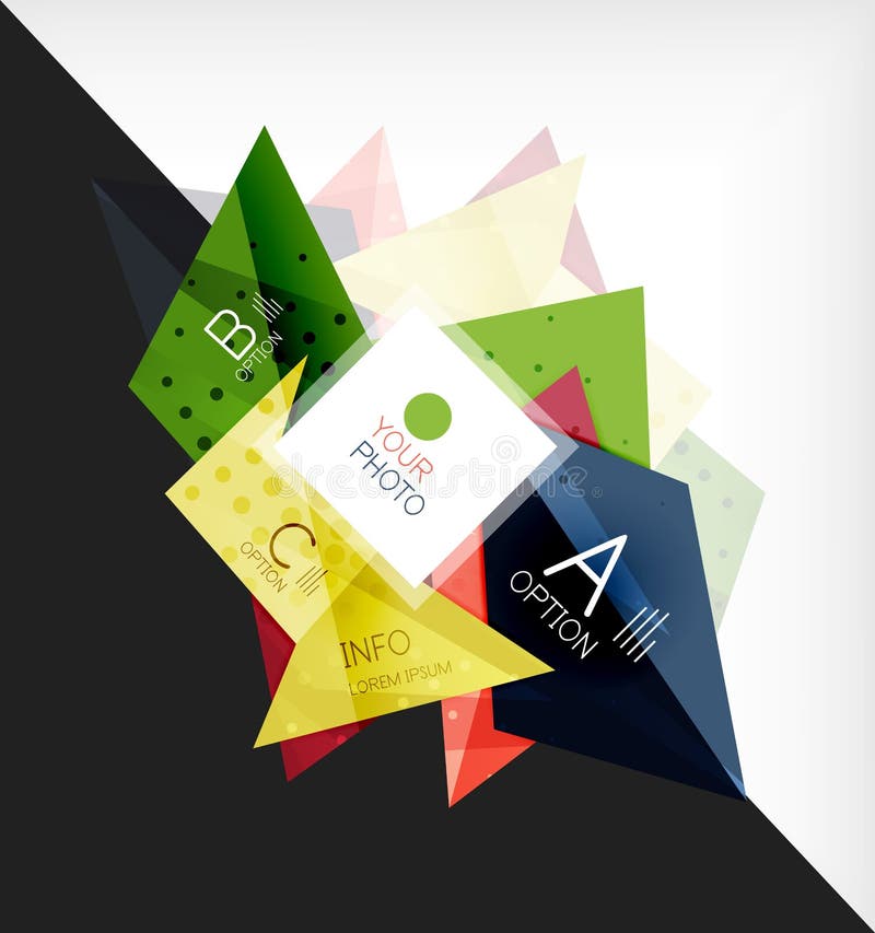 Infographic Abstract Background with Options Stock Vector ...