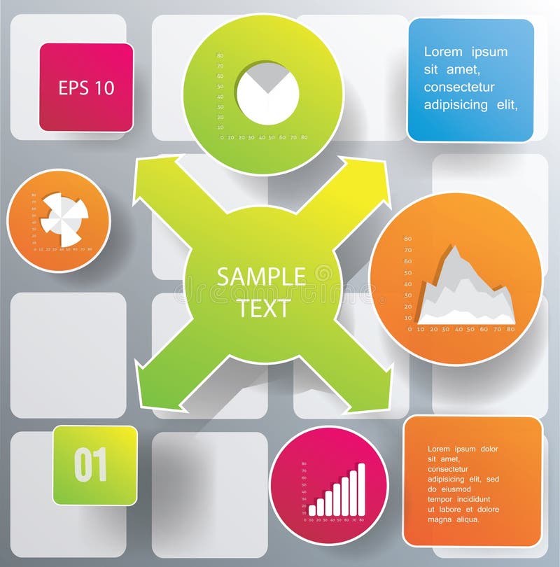 Infographic Abstract Figure Stock Vector - Illustration of idea ...