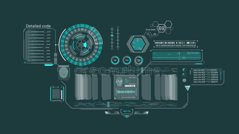 Animation of Infographics about Biometric Data Management System Stock ...