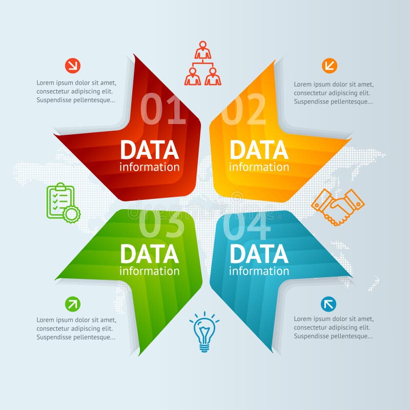 Infographic with Arrow. Vector Stock Vector - Illustration of arrow ...