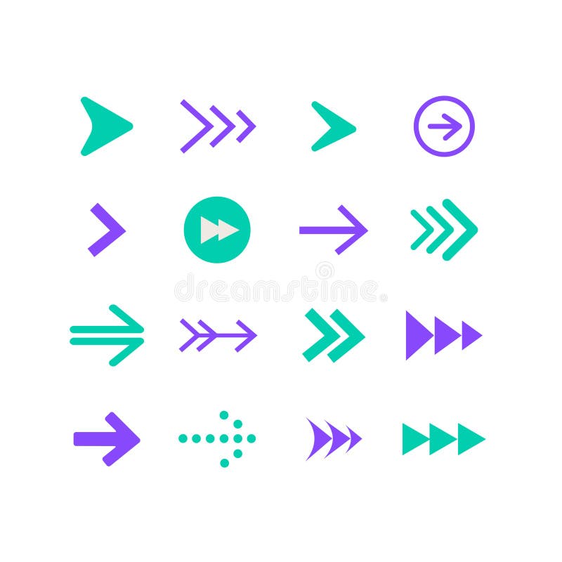 Infographic arrows icon stock vector. Illustration of color - 358482429