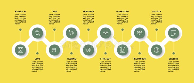 Infographics To Describe the Process. Stock Vector - Illustration of ...