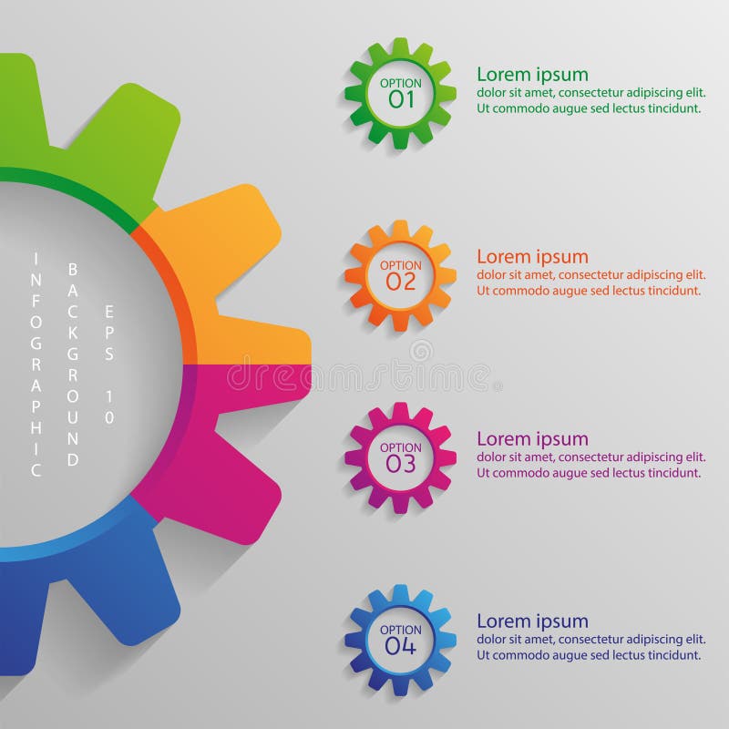Infographic Set with Colorful Arrows Stock Vector - Illustration of ...