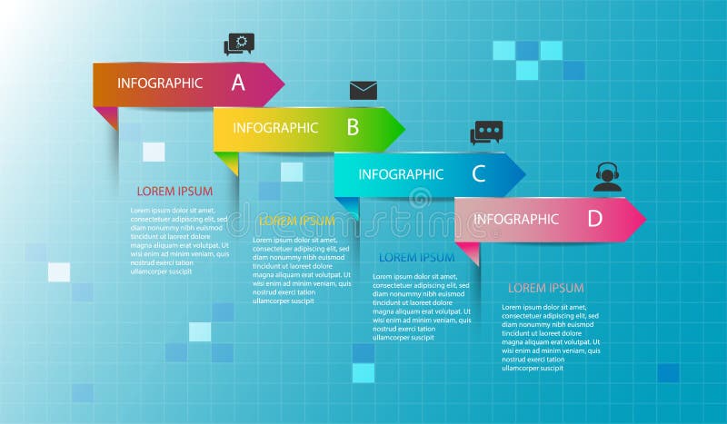 Infographic with a Geometric Box Stock Vector - Illustration of icon ...