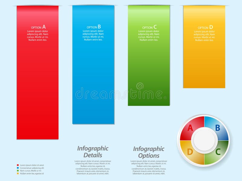 Infographic Background Over Light Blue Stock Illustration ...