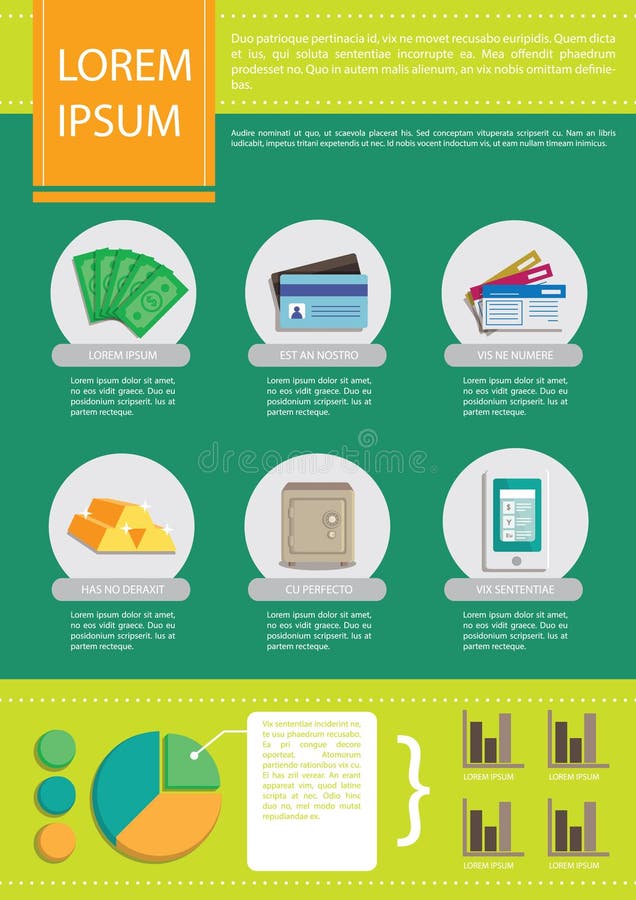 Infographic of Banking. Vector Illustration Decorative Design Stock ...