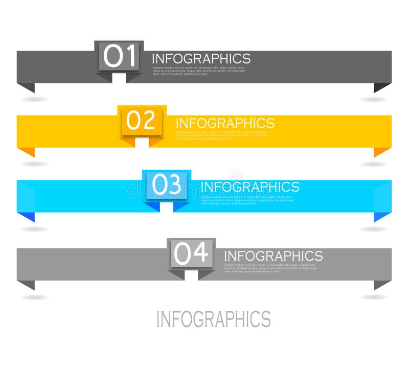 Infographic Banner Design Elements Stock Vector - Illustration of list ...