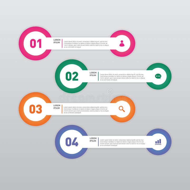 Infographic Banner Template Design Element Vector Illustration Stock ...