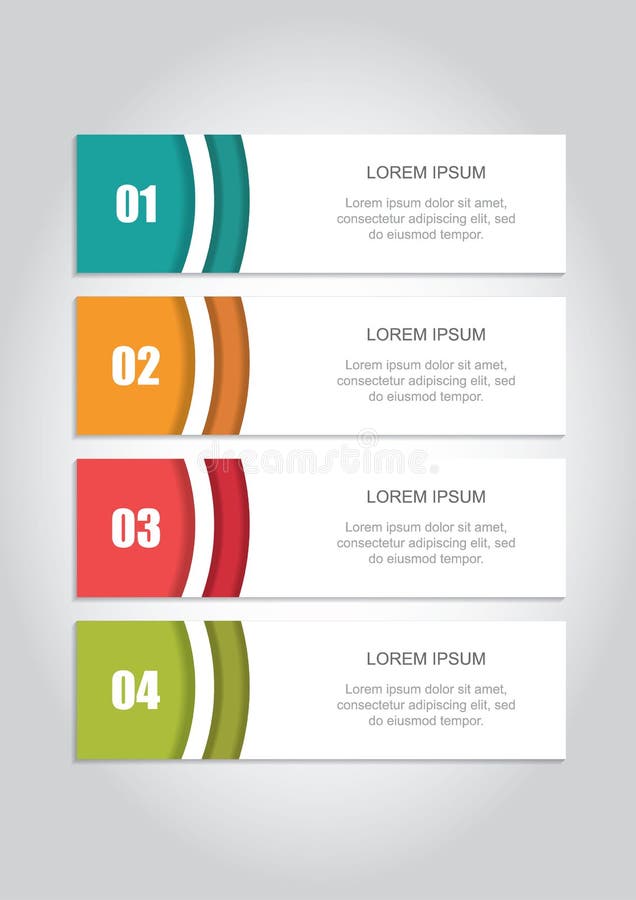 Infographic banners stock vector. Illustration of symbol - 55522028