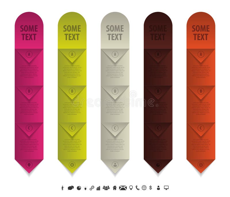 Infographic Banners with Steps. Vector Stock Vector - Illustration of ...