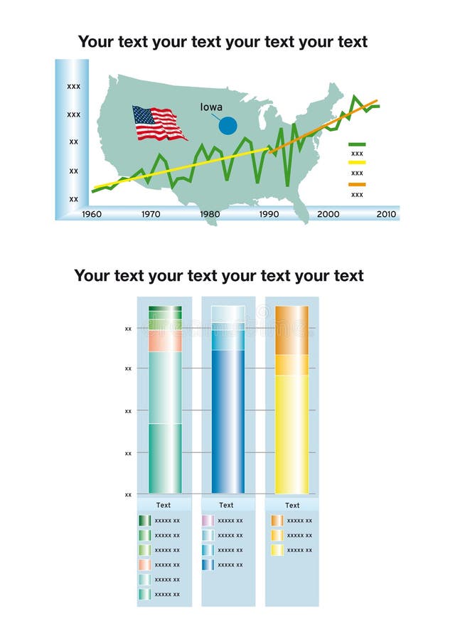 Infographic Bar Chart with Text Area Stock Vector - Illustration of ...