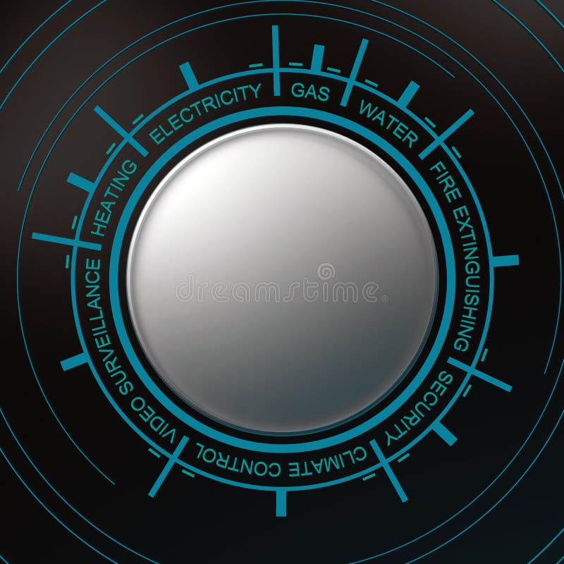 Infographic Blank Sheet for Smart Room Control Stock Illustration ...