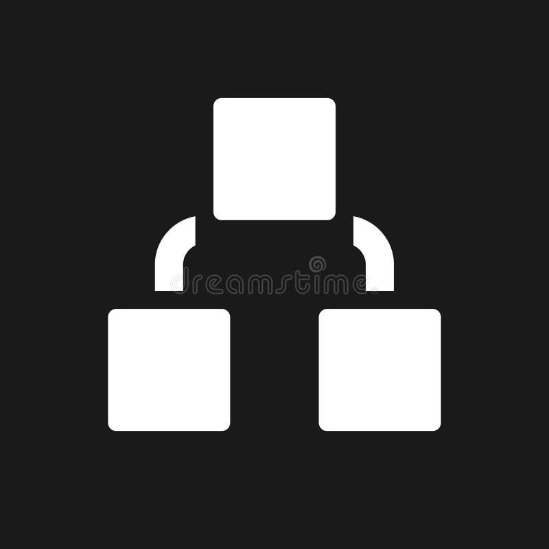 Infographic Blocks Pixel Dark Mode Glyph Ui Icon Stock Vector ...
